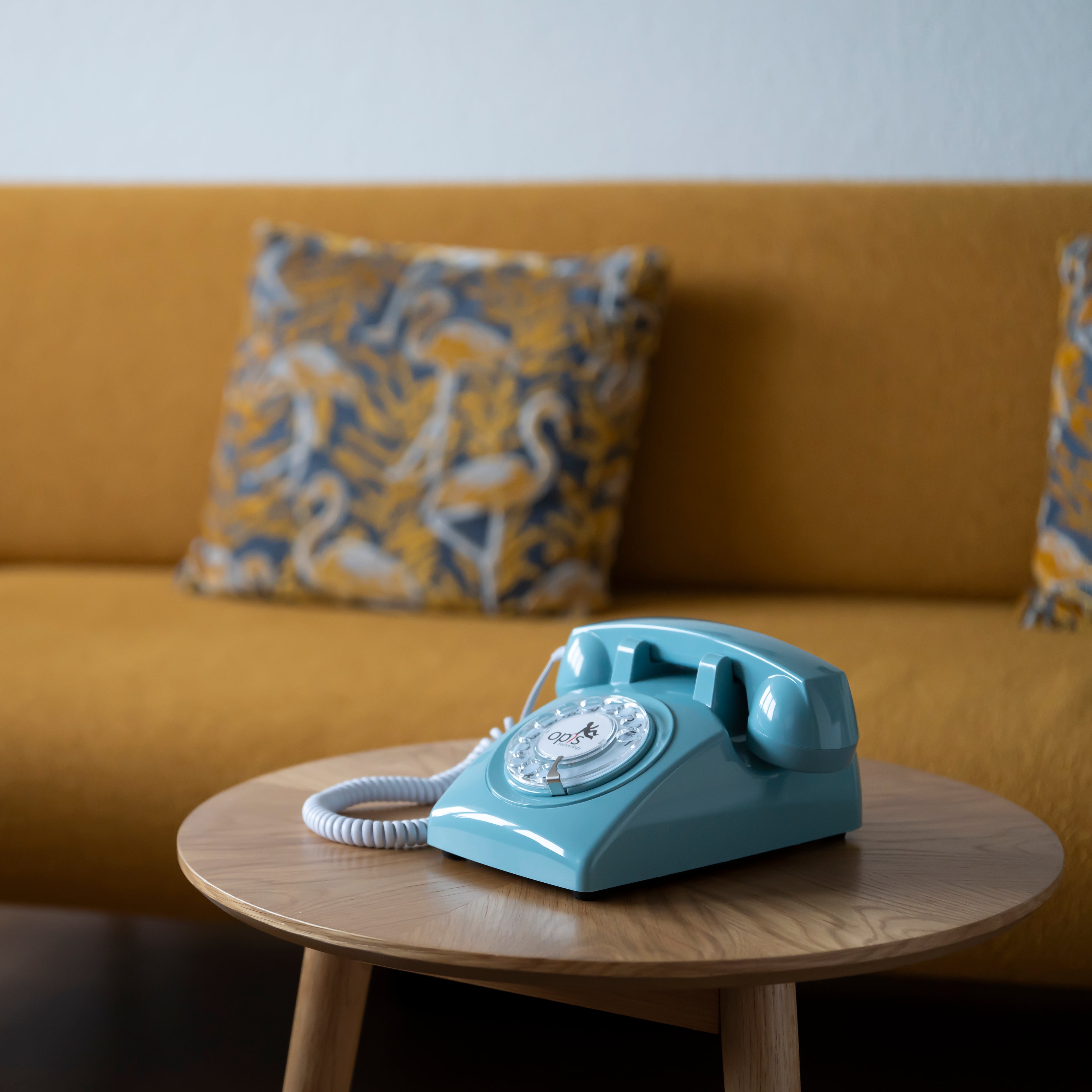 Opis 60s cable retro phone / landline phone / nostalgic phone / vintag ...